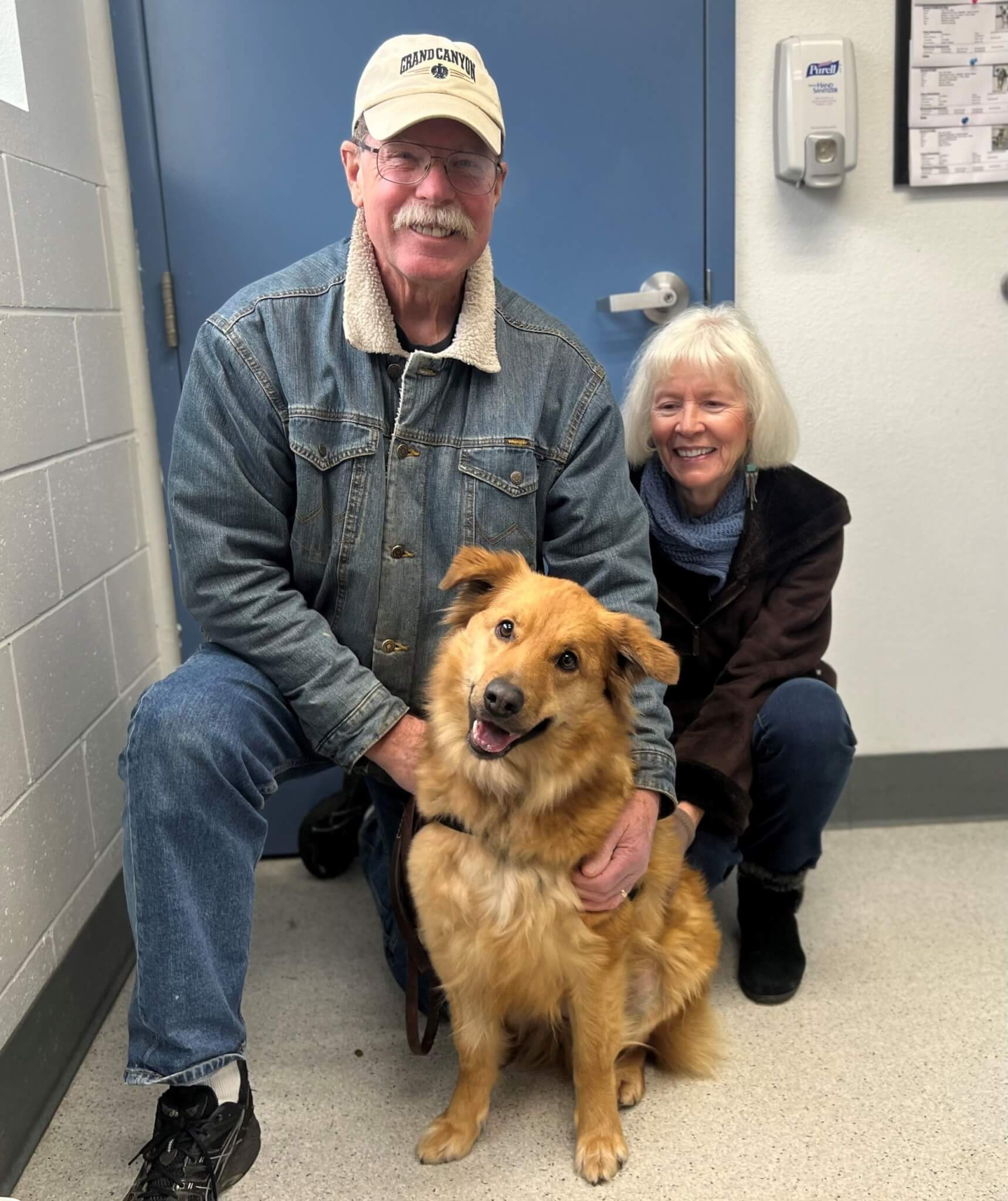 Randi with adopters_Photo SHoffman - Rescue Ranch Inc.